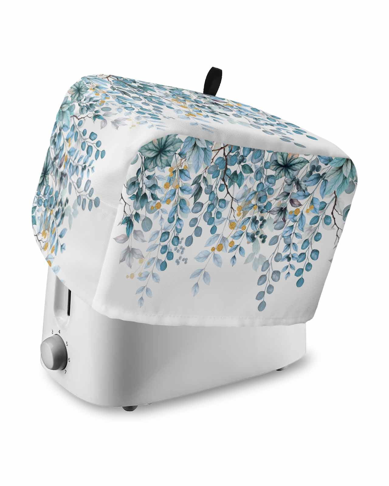 Blue Eucalyptus Leaves Toaster Cover 4 Slice, Large Kitchen Appliance ...
