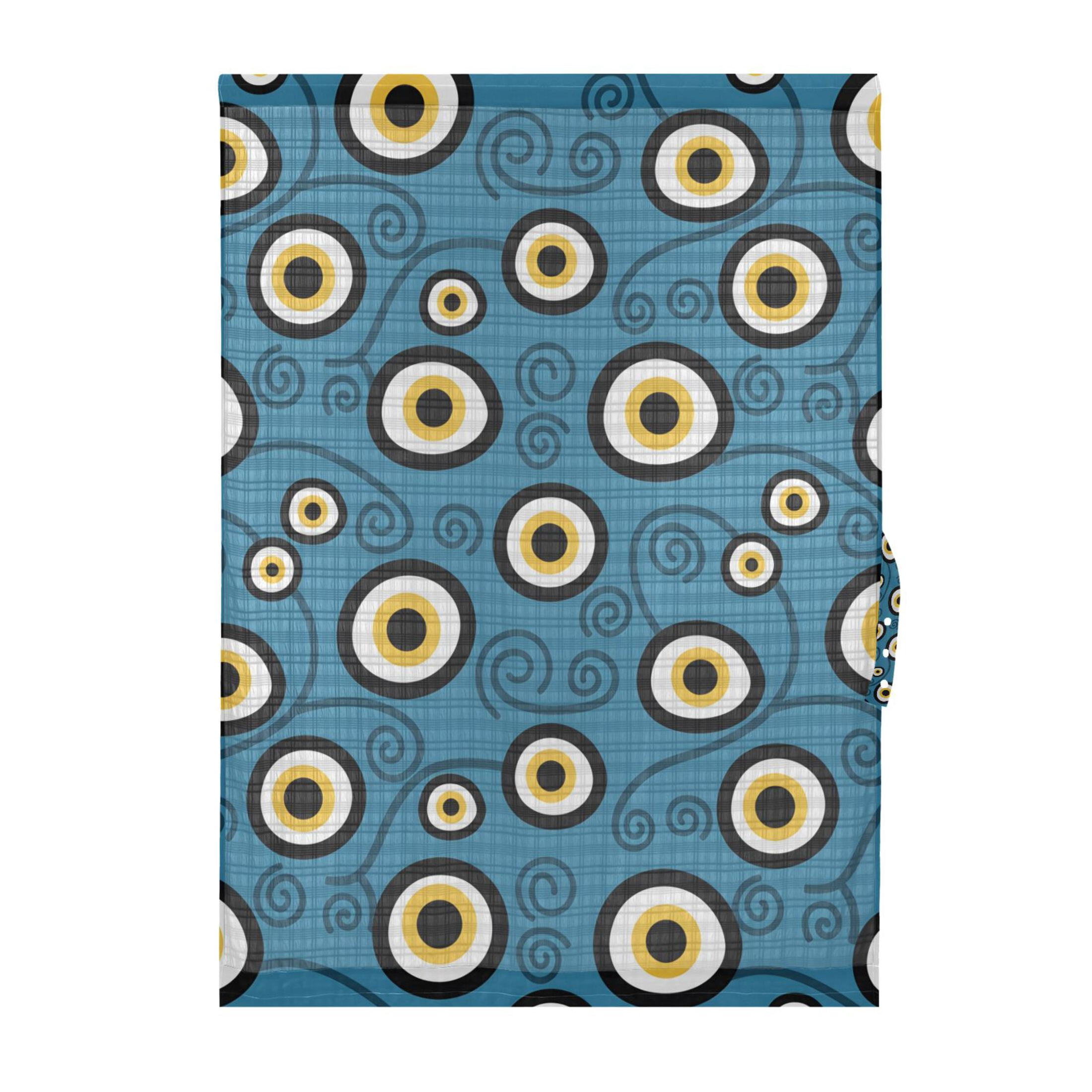 Blue Evil Eye Door Curtain Sheer Privacy Light Filtering Window Panel 1 ...
