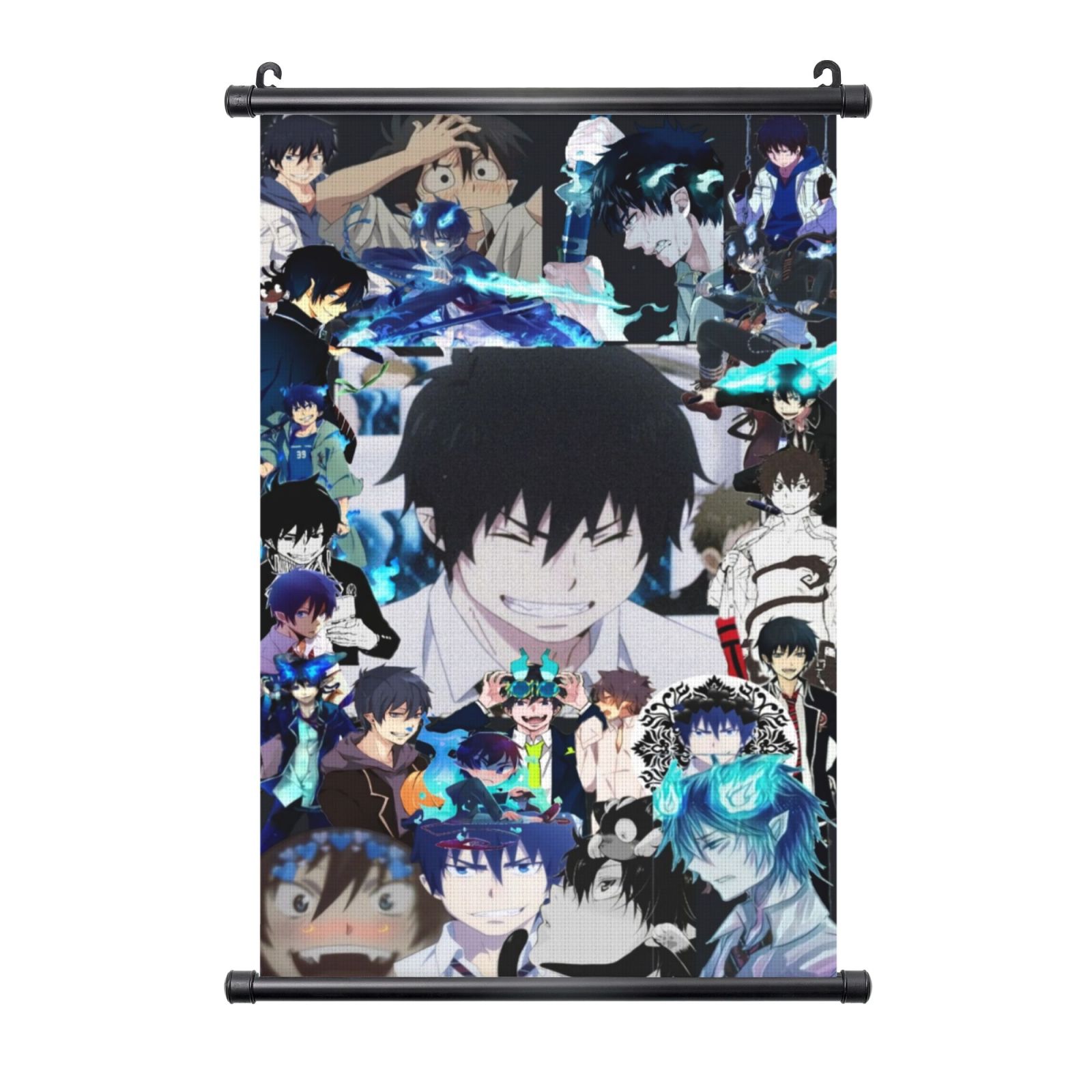 Blue Exorcist Poster Aesthetic Canvas PVC Shaft Wall Art Hanging Hanger ...