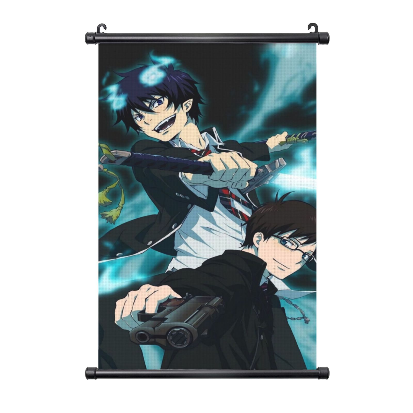 Blue Exorcist Poster Aesthetic Canvas PVC Shaft Wall Art Hanging Hanger ...