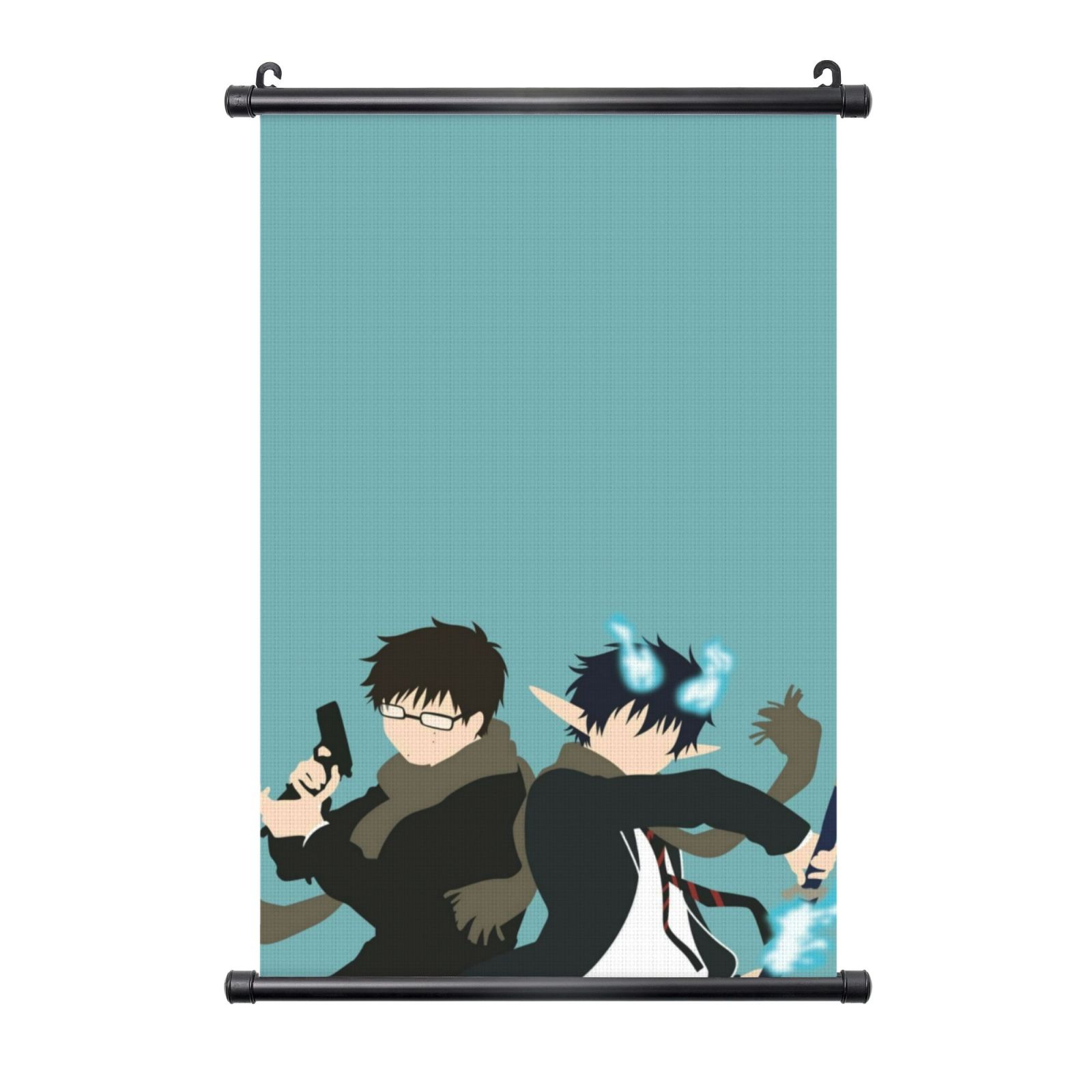 Blue Exorcist Poster Aesthetic Canvas PVC Shaft Wall Art Hanging Hanger ...