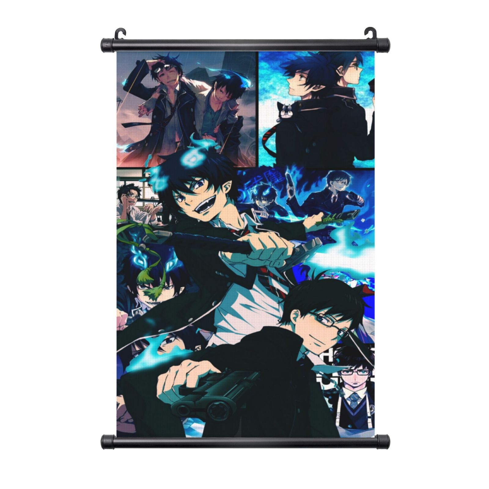 Blue Exorcist Poster Aesthetic Canvas PVC Shaft Wall Art Hanging Hanger ...