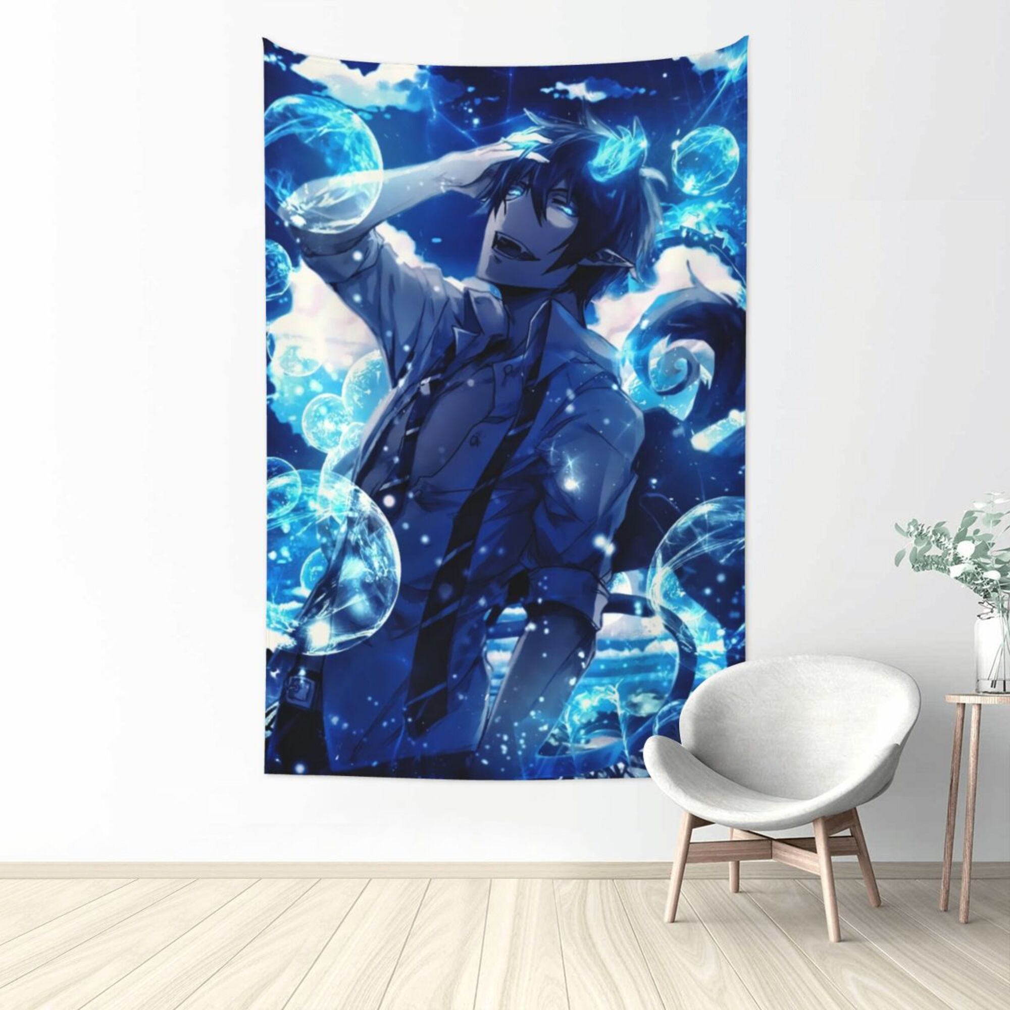 Blue Exorcist Tapestry Large Banner Wall Hanging Tapestries Aesthetic ...