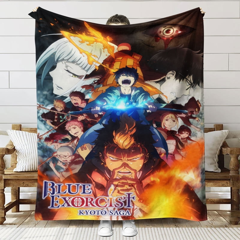 Blue Exorcist Throw Blanket Gifts for Fans Lover Girls Boys Women Present Hoodie Him Bed 40"x50 ...