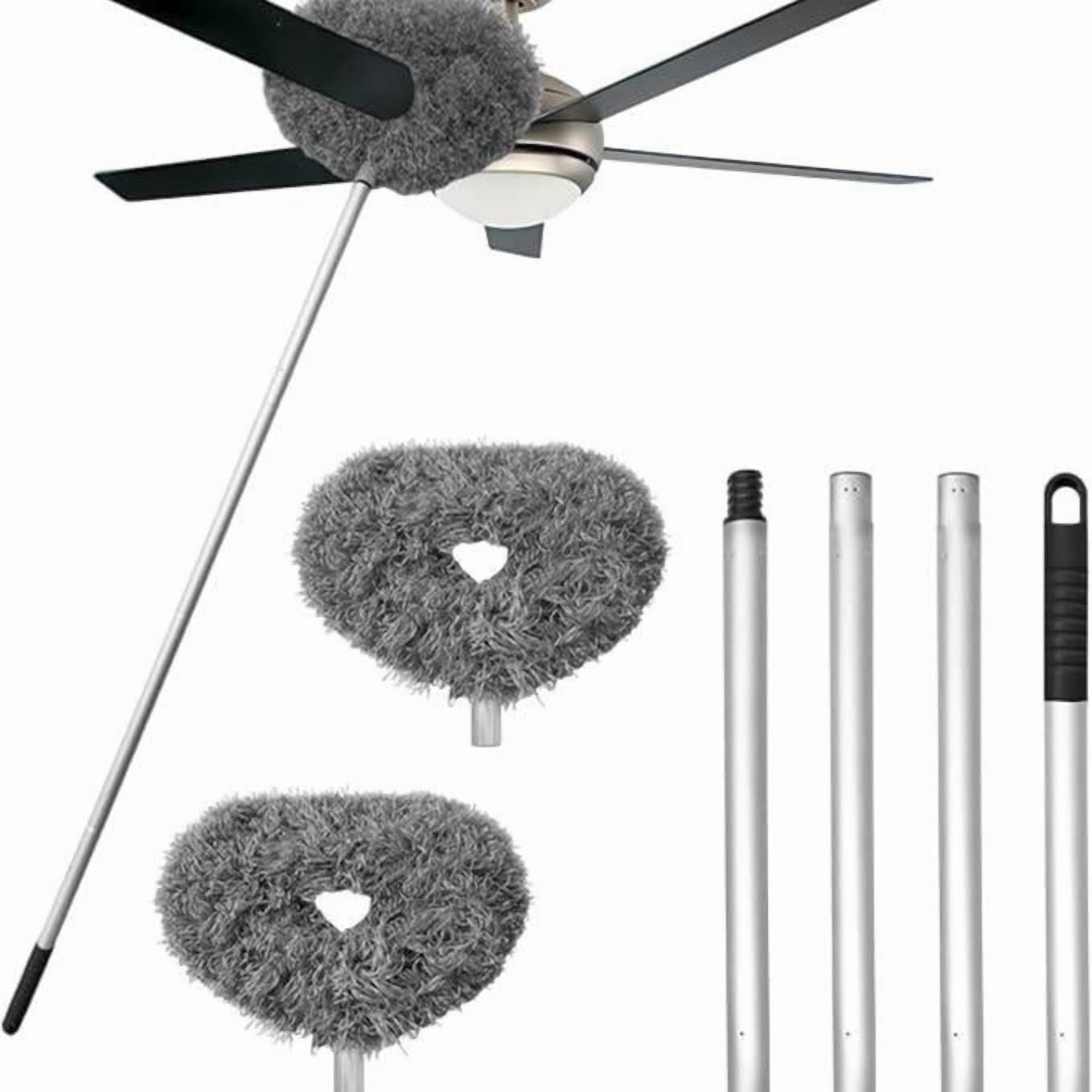 Blue Extendable Microfiber Ceiling Fan Duster - Long Handle Dust ...
