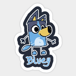 Blue Ey Doodle Sticker Bluey Stickers For Kids, Bluey Stickers Party ...