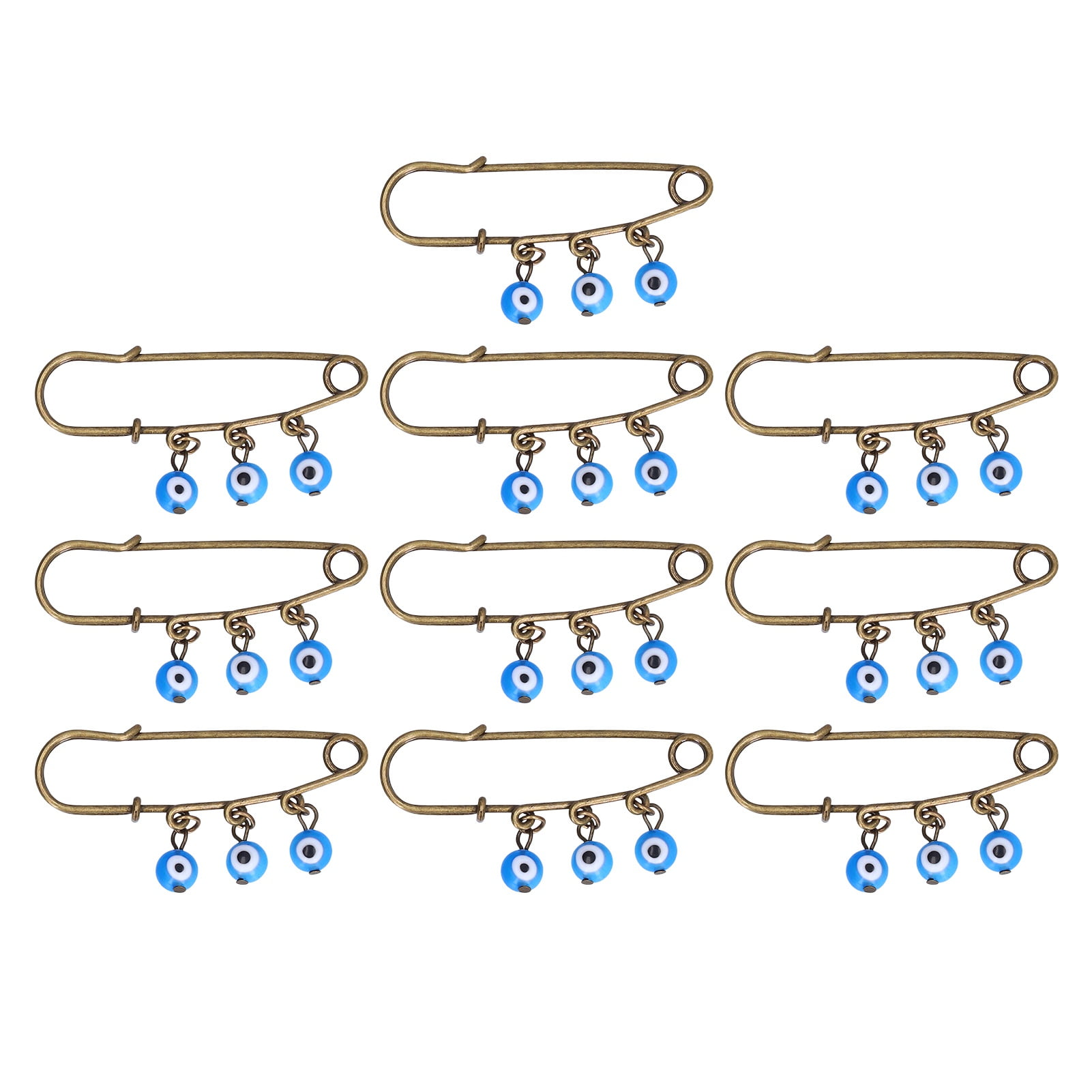 Blue Eye Brooch Pins, Evil Eyes For A Stylish Look, Enhance Your Shawl ...