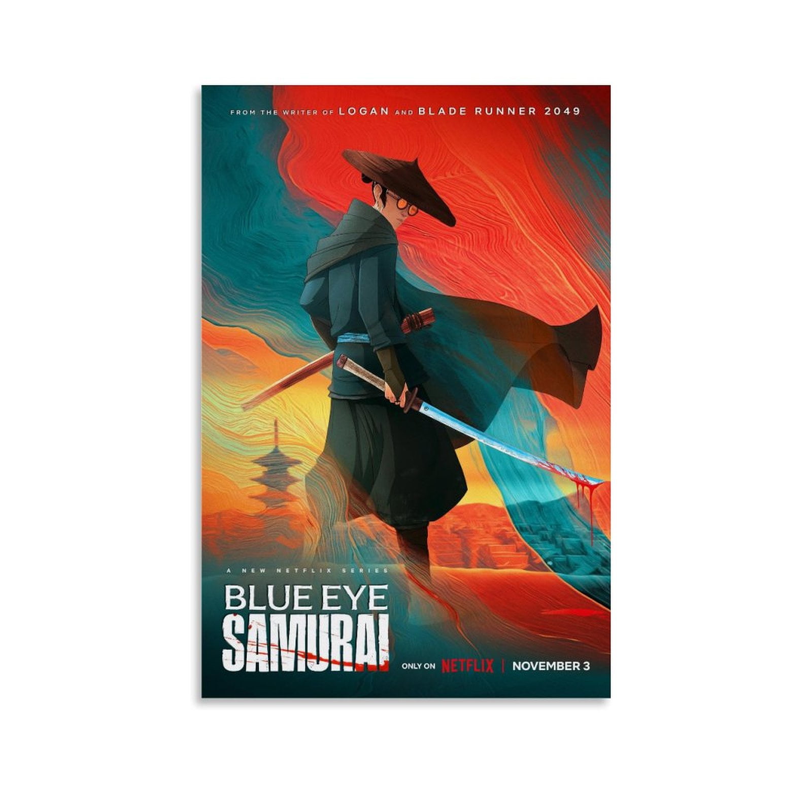Blue Eye Samurai Comics Poster Painting Vintage Poster Picture Print ...