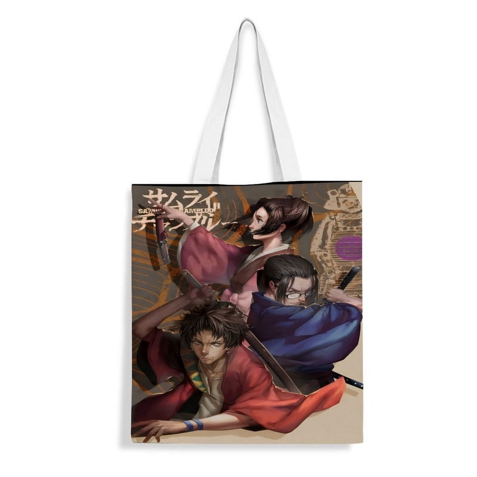 Blue Eye Samurai canvas Tote Bag for Women Aesthetic Cute Cat Shopping ...