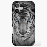 Blue Eyed Bengal Tiger Art Protective Case for iPhone 11 12 13 14 15 16 ...