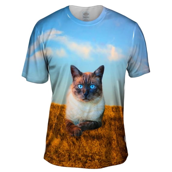 Blue Eyed Cat For President Mens T-Shirt All Over Print - Walmart.com