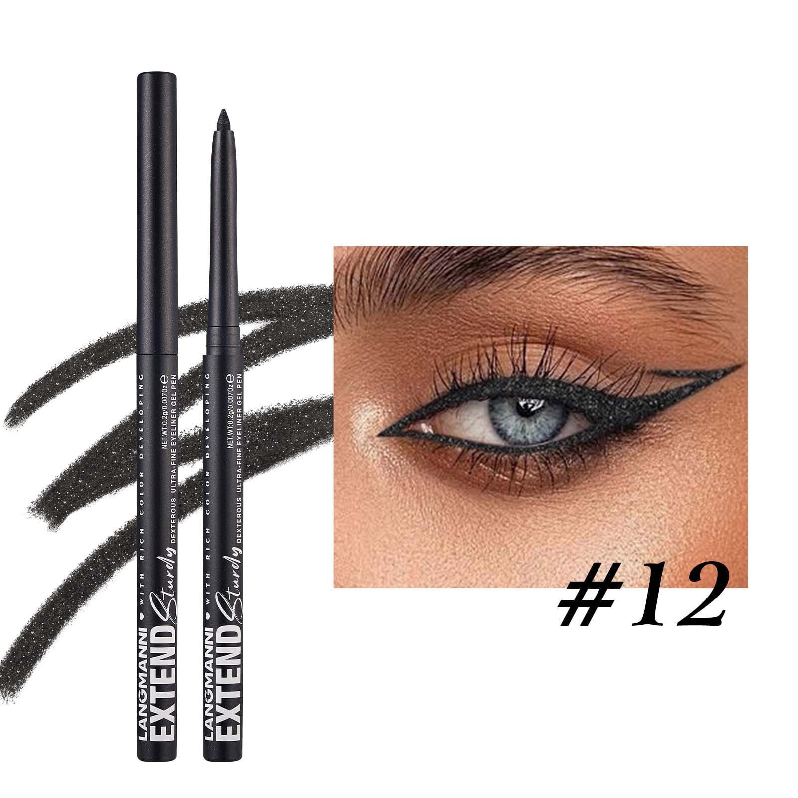 Blue Eyeliner Pencil Waterproof Retractable Cream Blue Gel Eyeliner ...
