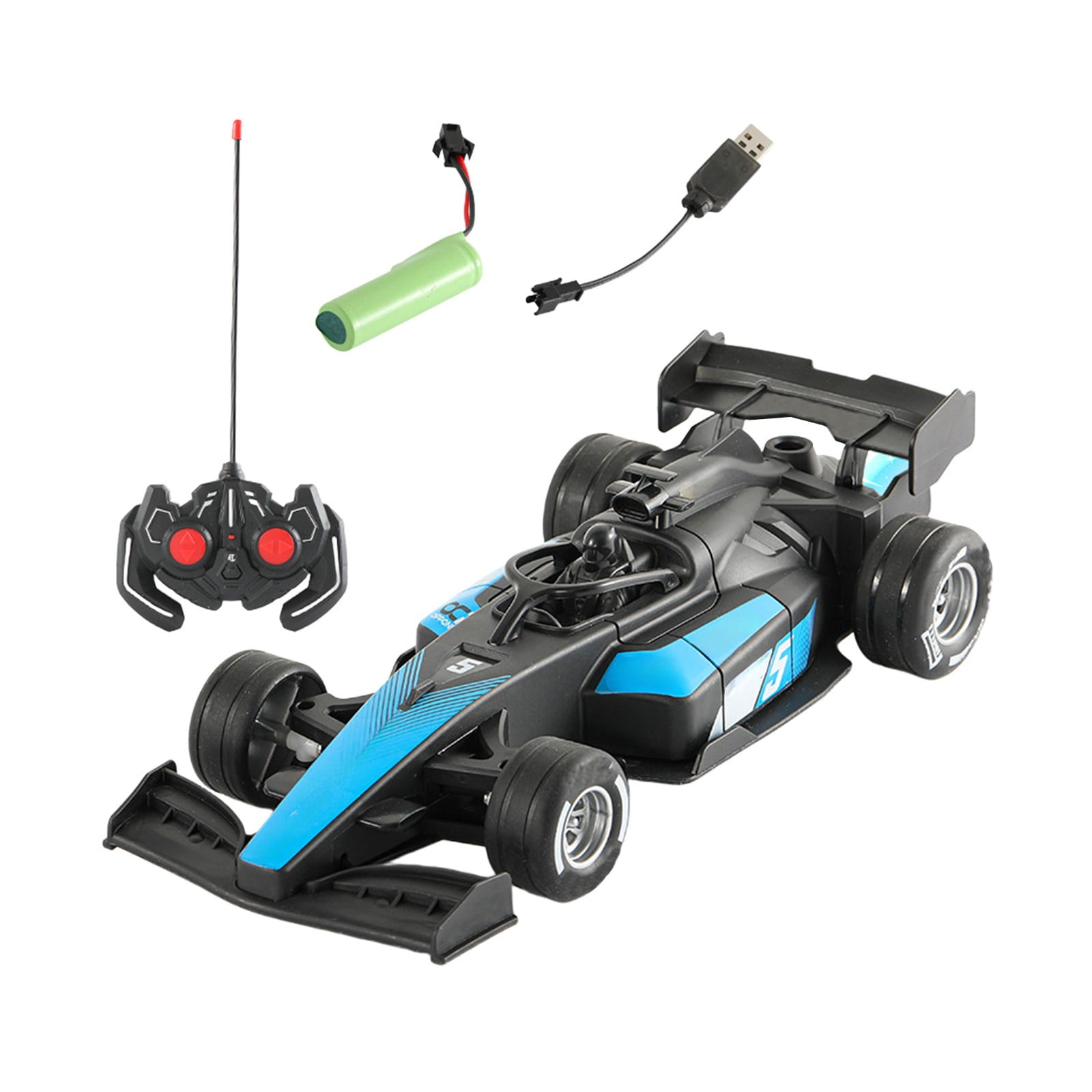 Blue F1 Spray Remote Control Car For Kids With Sound And Light Effects ...