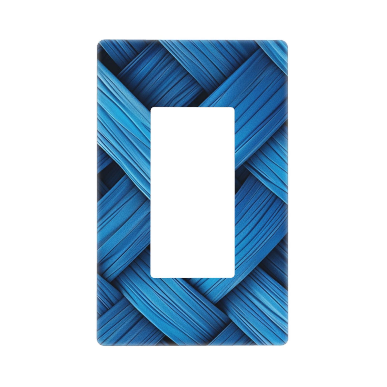 Blue Fabric Mix Light Switch Cover Decorative Switch Plates and Outlet ...