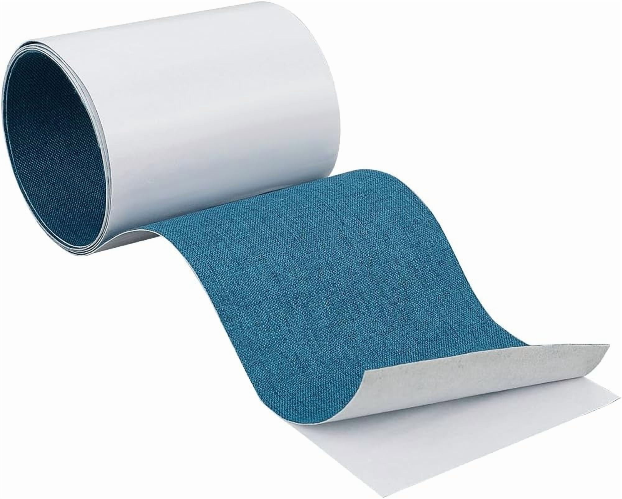 Blue Fabric Repair Patch Furniture Repair Tape 63 x 4 Inch Steel Blue ...