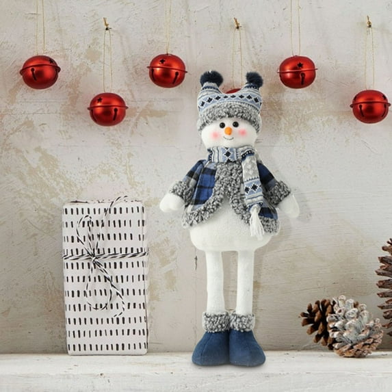 Blue Fabric Telescopic Lei Feng hat Snowman Doll - Style B, Adjustable ...