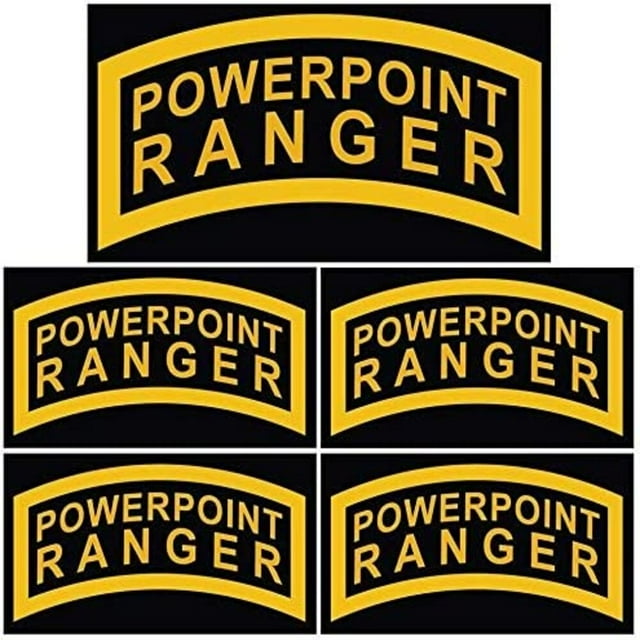 Blue Falcon Supply 3"x6" and 2"x4" "Powerpoint Ranger" Vinyl Bumper ...