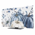 Blue Fall Pumpkins Elastic Indoor TV Cover 40" Dust Protector,Stretch ...
