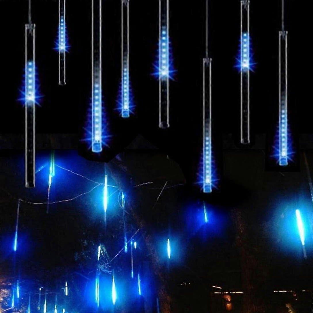 Blue Falling Rain Lights Meteor Shower Lights Christmas Lights 30Cm 8 ...