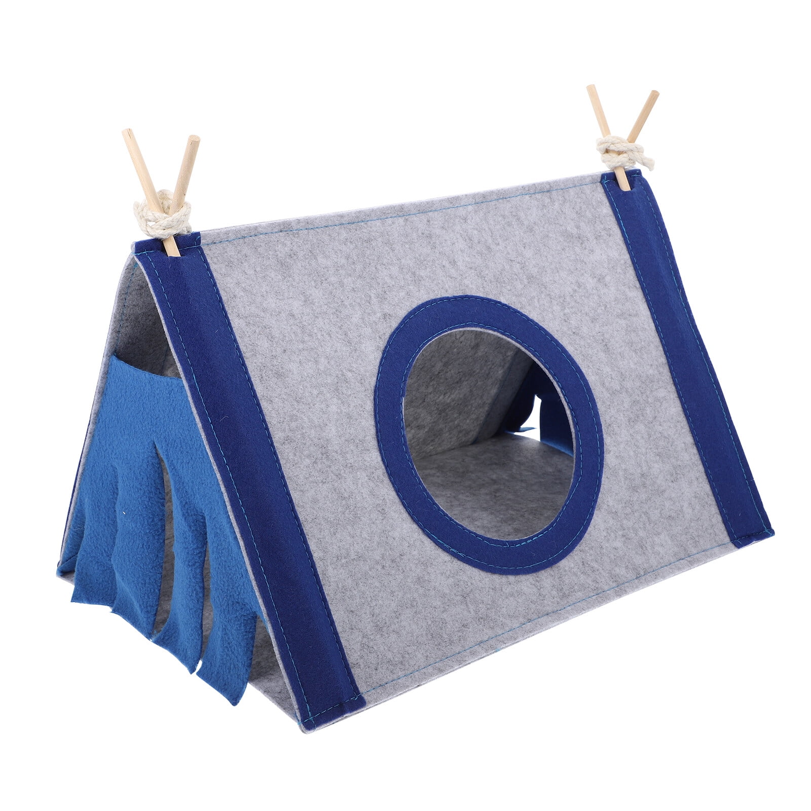 Blue Felt Pet Tent for Small Animals like Hamsters and Guinea Pigs 7 x ...