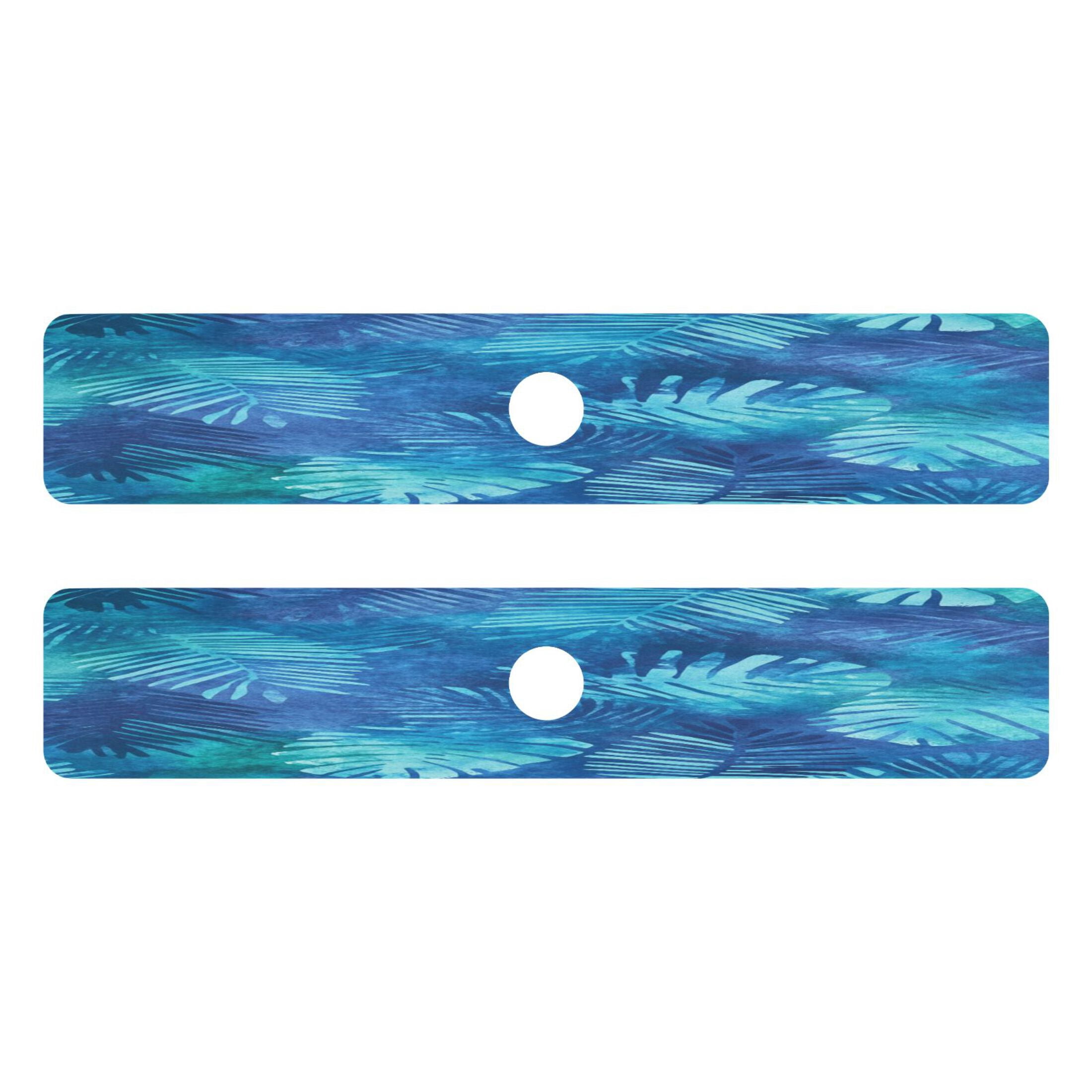 Blue Fern Print Extra Long Silicone Algae Sink Mat 30x5.4in 2 Pack ...