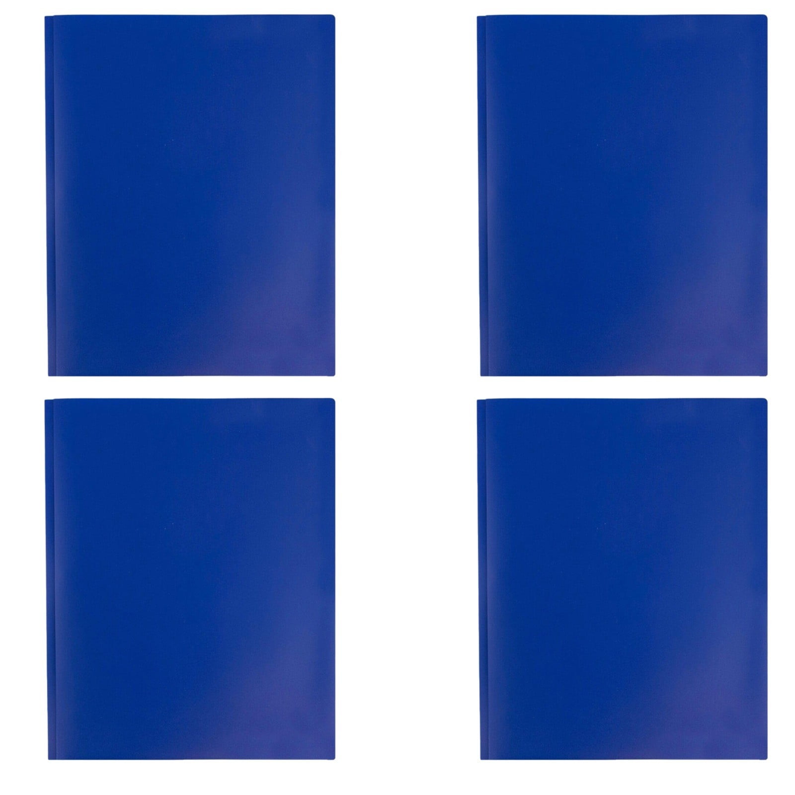 Blue Filing Two-Pocket Folder, Three-Hole Punch Prong Fasteners, Letter ...