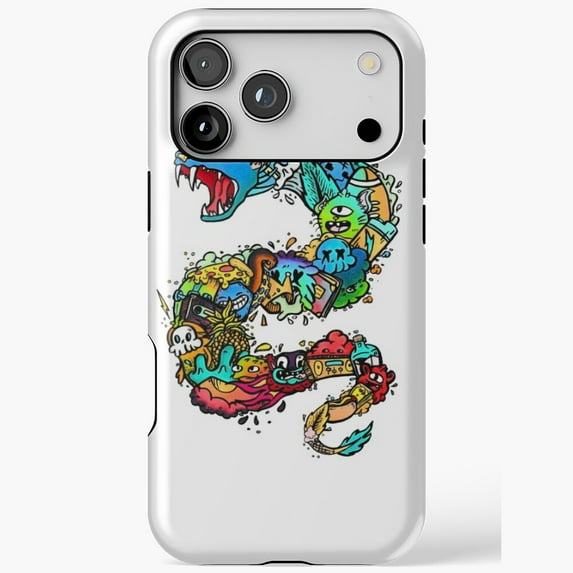 Blue Fire Abstract Graffiti Art Phone Case Cover Compatible for iPhone ...