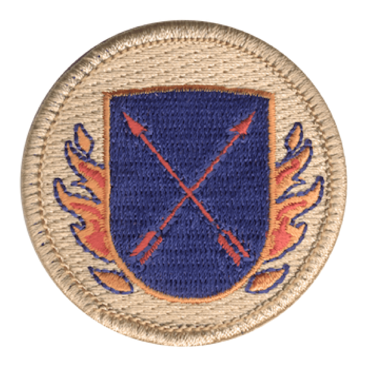 Blue Fire Shield Scout Patrol Patch (Sew-on) - ClassB - Walmart.com