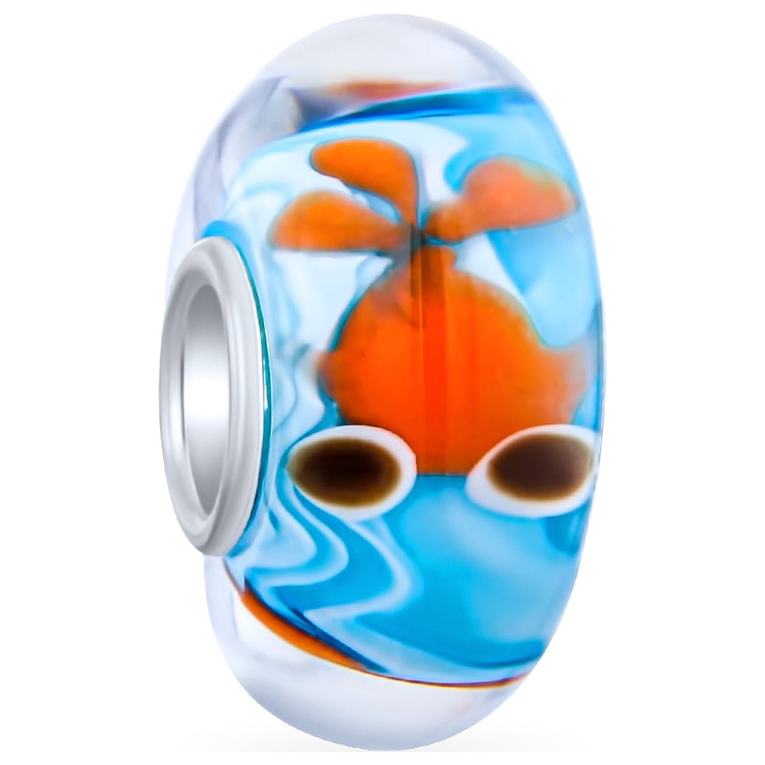 Sterling Silver Lucky Fish Charm - Walmart.com