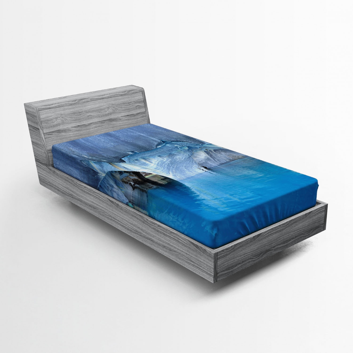 Blue Fitted Sheet, Marble Cave General Carrera Lake in Chile Natural ...