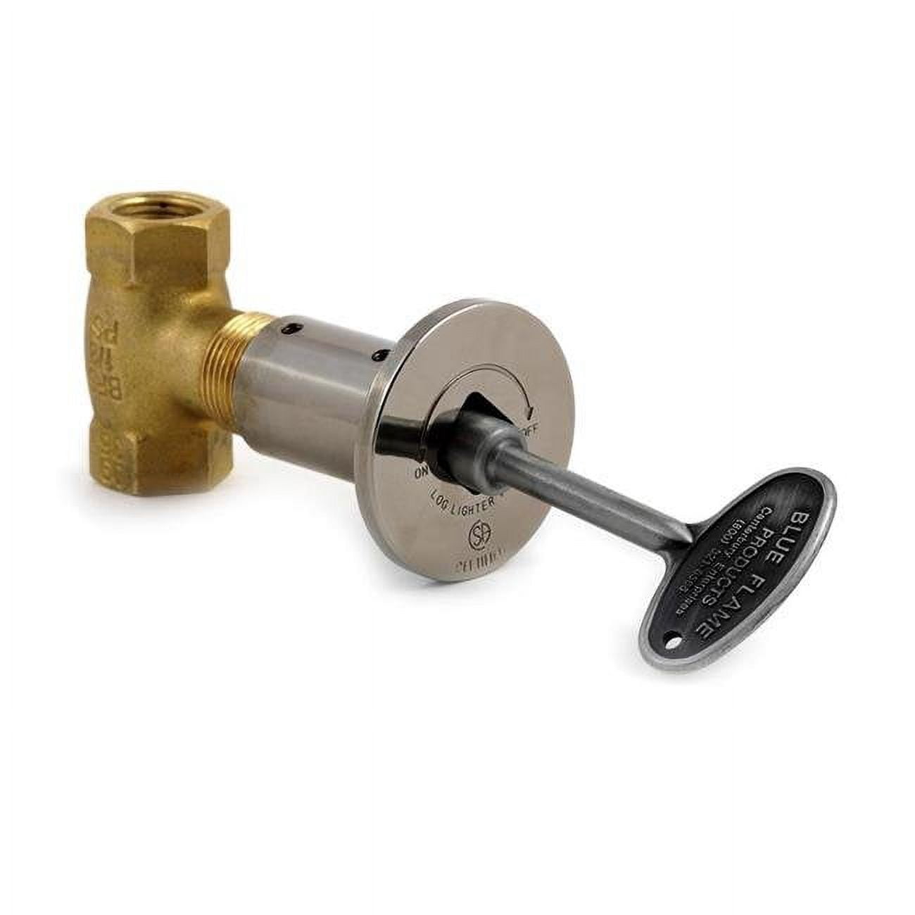 Blue Flame 0.5 in. 3 Step Multifunctional Straight Valve, Pewter Flange ...