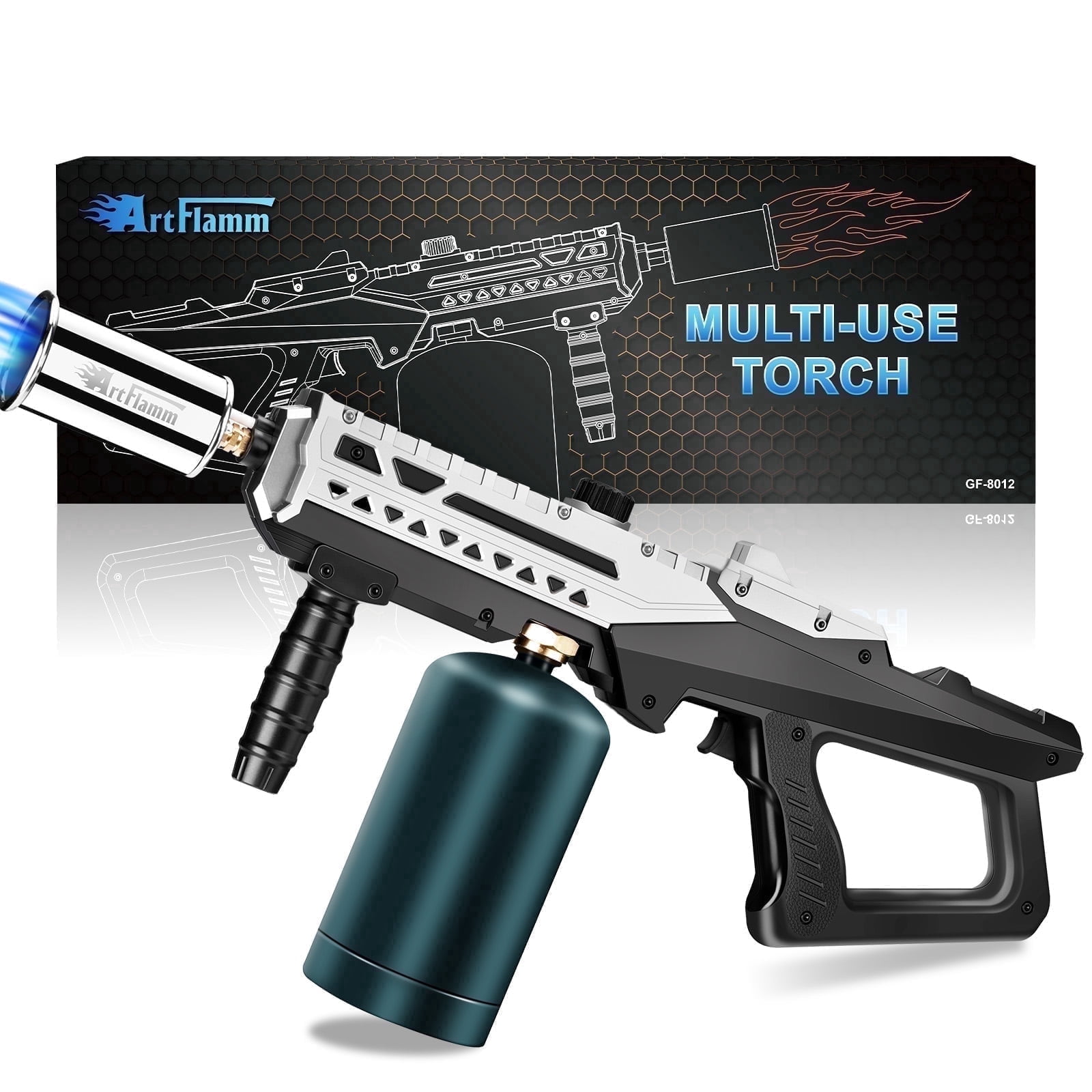 Blue Flame Propane Torch - Adjustable Flame & Ultra-High 800K BTU, Fire ...