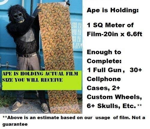 Blue Flames Dip Wizard Dip Demon Hydrographic Film Water Transfer Hydro ...