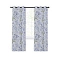 Blue Flax Blossom Blackout Curtains for Bedroom Living Room, Spring ...