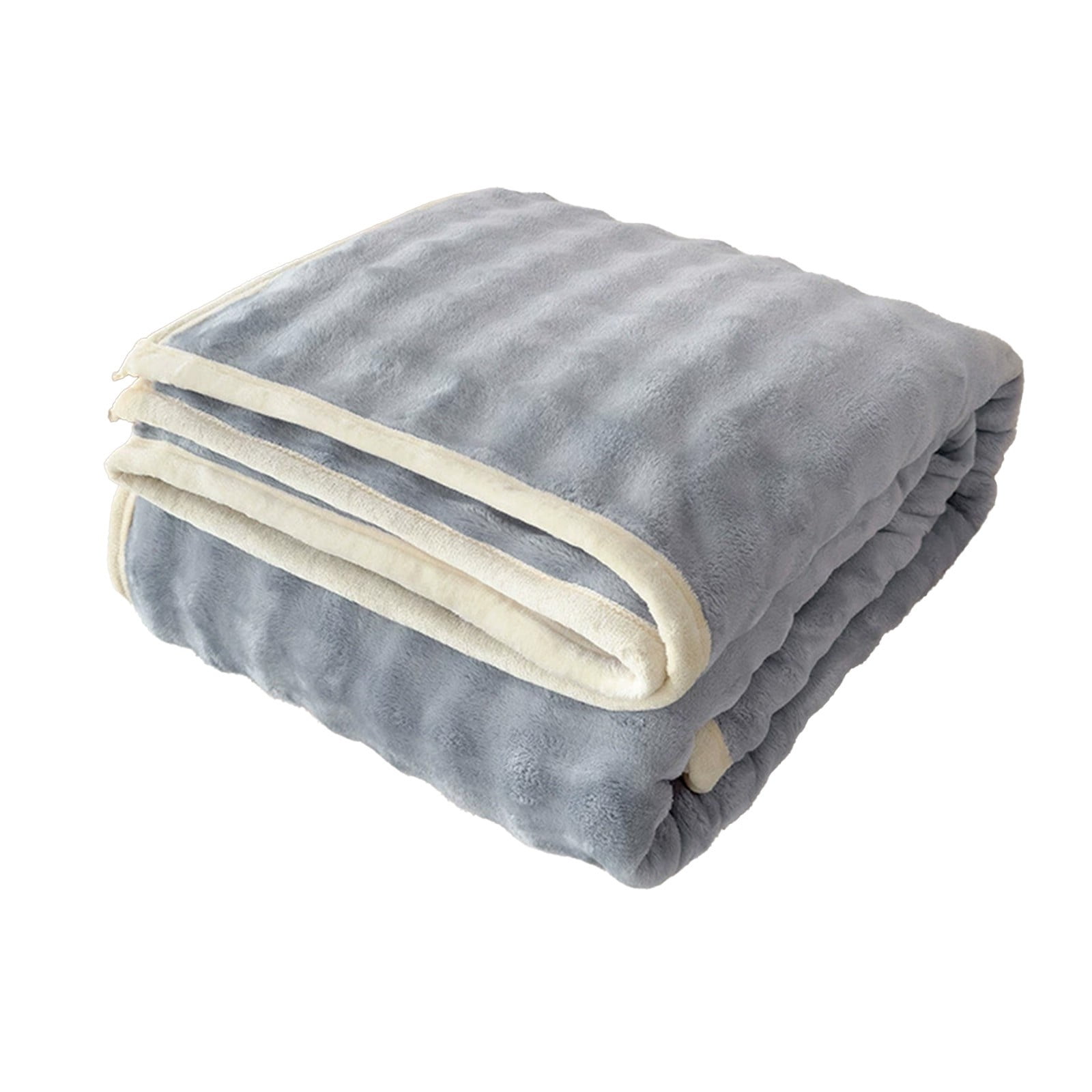 Blue Fleece Throw Blanket For Couch 59X40 Inches Soft Warm Fluffy Blue ...