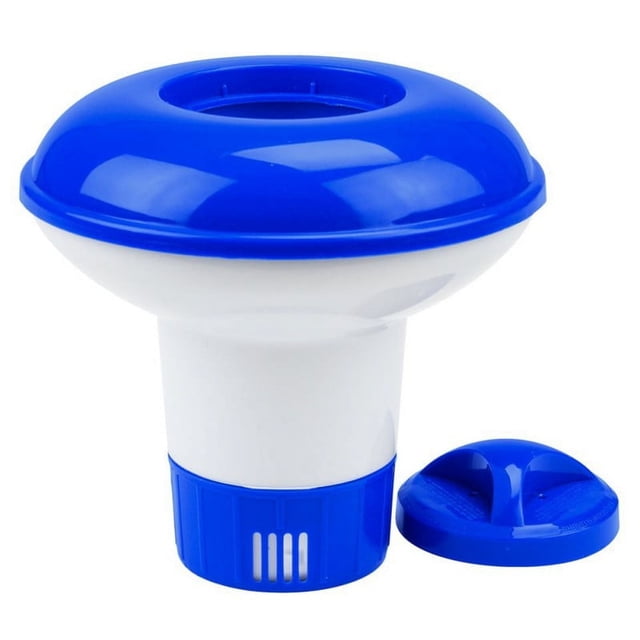 Blue Floating Collapsible Pool Chlorine Dispenser for 3" 5" Tablets ...