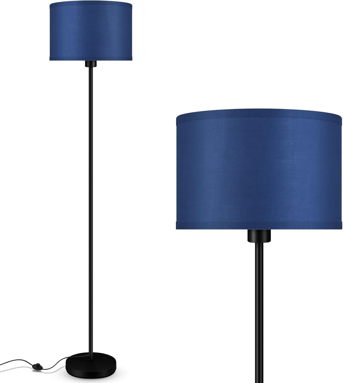 Blue Floor Lamps, Standing Lamp, Modern Floor Lamp with Blue Lamp ...