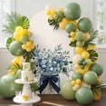 Blue Floral Arch Backdrop Cover, 6FT, Pastoral Eucalyptus Leaf Bow Vase ...