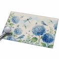 Blue Floral Bird Washable Area Rug 2 x 3 ft Summer Blue Flower ...