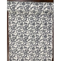 Handmade Kantha Quilt: Floral Print Cotton Bedspread, King Size ...