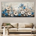 Blue Floral Botanical Wall Art Poster Unframed Paper Print - Walmart.com