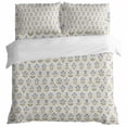 Blue Floral Duvet Cover Set King Size, Vintage Country Pastoral Classic ...