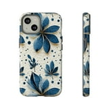 Blue Floral Golf Texture Art iPhone Case 17 through 11 Pro Max ...