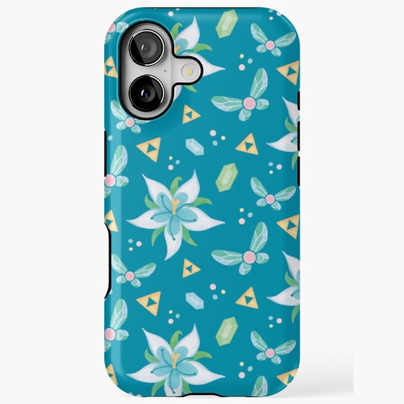 Blue Floral Silent Princess Minimal Nature Inspired Elegant Pattern ...