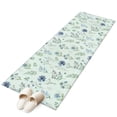 Blue Floral Spring Runner Rug 2x6 Washable Kitchen Rug Non-Slip ...