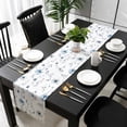 Blue Floral Spring Table Runner 72 Inches Long - Farmhouse Poppy ...