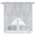 Blue Floral Swag Curtain Valance for Window 2 Panels Country Pastoral ...