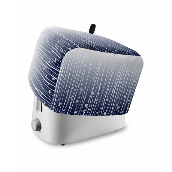 Blue Floral Toaster Cover 4 Slice, Large Kitchen Appliance Covers ...