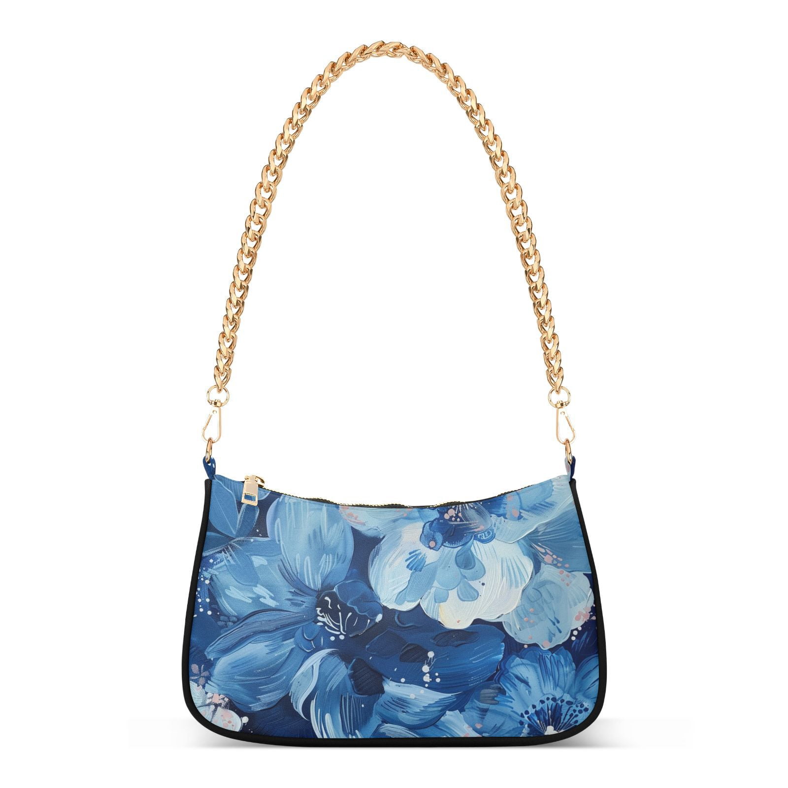 Blue Floral Women Handbags Shoulder Bag Cross Body Bag with Crossbody ...