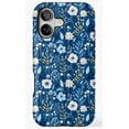 Blue Florals 2 Botanical Pattern Phone Case for iPhone 11 12 13 14 15 ...